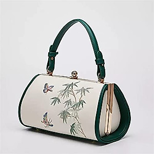 ZLXDP Vintage Embroidery Women's Evening Dress Handbag Women's Handbag Cute Wallet Shoulder Bag