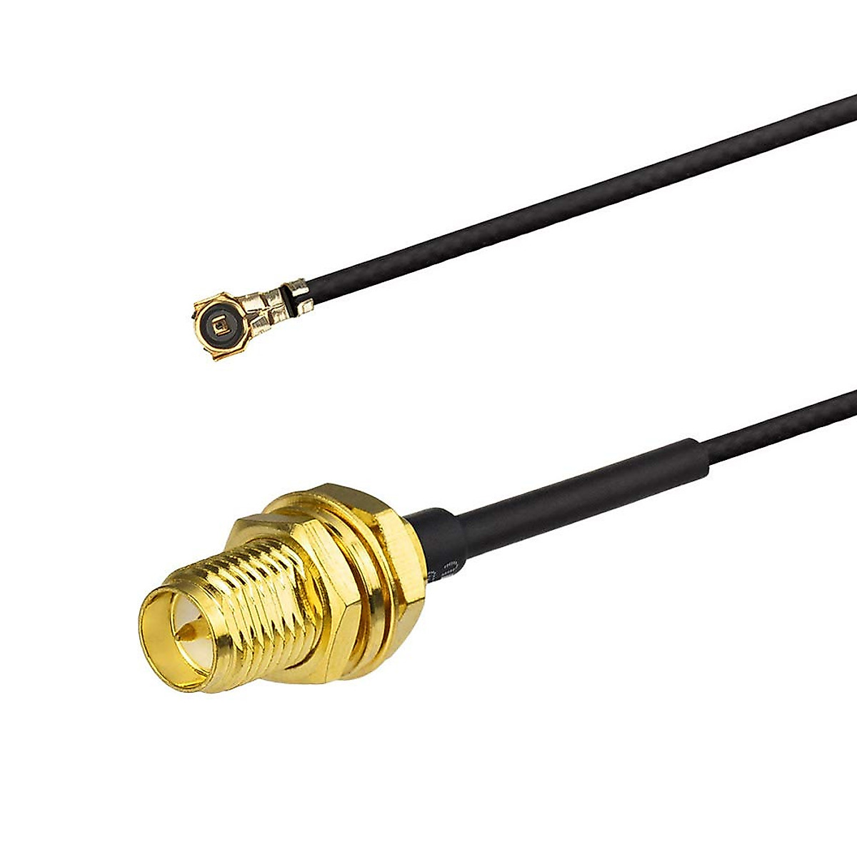 BINGFU U.FL IPX IPEX MHF4 to RP-SMA Female Bulkhead Mount WiFi Antenna Cable 20cm 8 inch 2-Pack for Intel AX200NGW 8265AC 8265NGW 7265AC 9560AC M.2 NGFF Interface Wireless Network Card WiFi Adapter