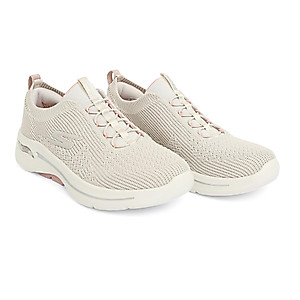 Skechers Go Walk Arch Fit - Crystal Waves Taupe/Pink 9 B (M)