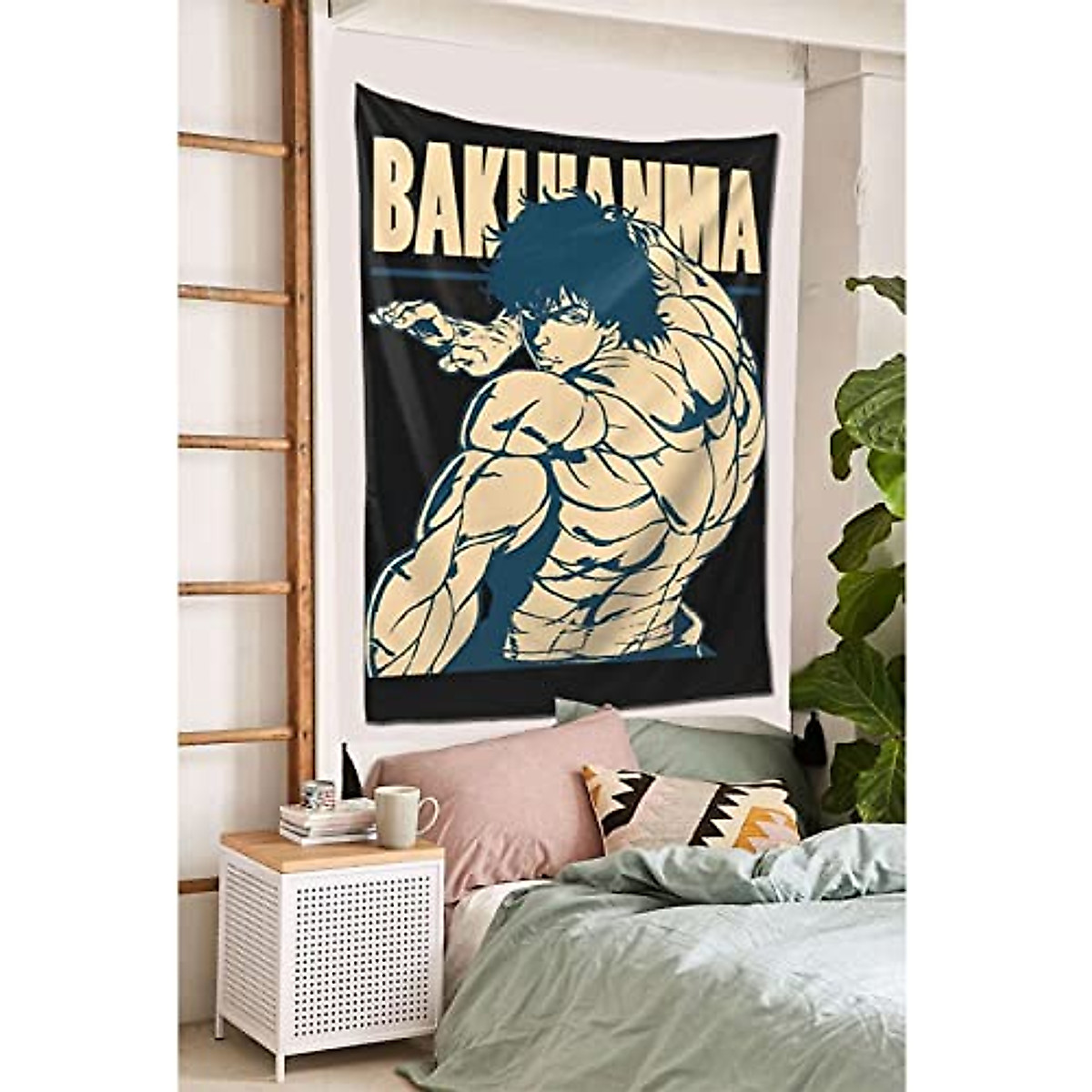 Flokoo Anime Baki The Grappler Baki Hanma Tapestry Wall Art Decor Hanging For Living Room Dorm Kitchen Bedroom Home 40x60 Inch
