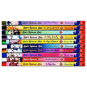 Zoe's Rescue Zoo 10 Books Collection Set by Amelia Cobb (The Puzzled Penguin, The Lonely Lion Cub, The Playful Panda, The Silky Seal Pup, Eager Elephant,Lucky Snow Leopard, Pesky Polar Bear and More)