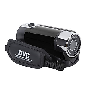 DV Camera, 16x Digital Zoom Gift Vlogging Camera 2.7in TFT Rotatable Screen 1080P 16MP Long Battery Life for Baby's Growth Records (Black)