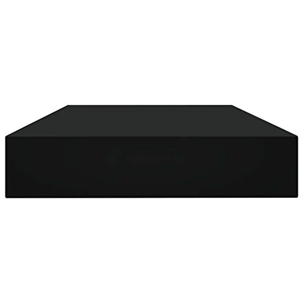 Natulvd 39.4"x3.9"x0.6" Bookshelf Boards, Chipboard Replacement Display Panels, Partition Unit Board, Replace Plank for Bookcase Wall Shelf Closet - Black - 4 pcs
