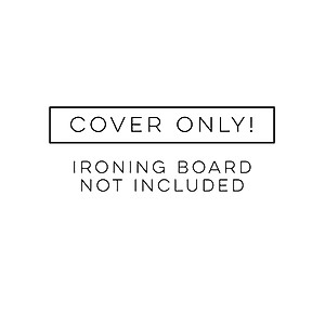 TIVIT Size 43X12 Premium Ironing Board Cover - Alumitek Coating, Scorch Resistant, Thick Padding, 3 Fastener Straps, Pull Bungee - Made in Italy