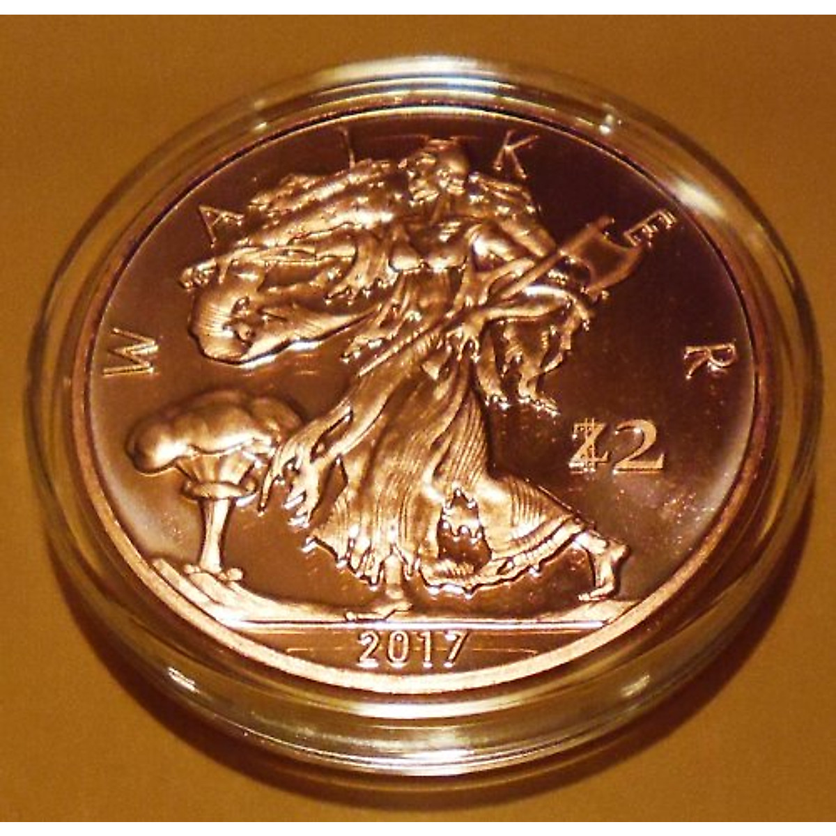 UNCIRCULATED COPPER ZOMBUCKS WALKER .999 FINE COPPER - ZOMBIE APPROVED by REEDERSONG