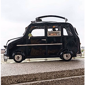 Vendula London - London Cats and Corgis Black Cab Novelty Collectible Bag w Crossbody Strap