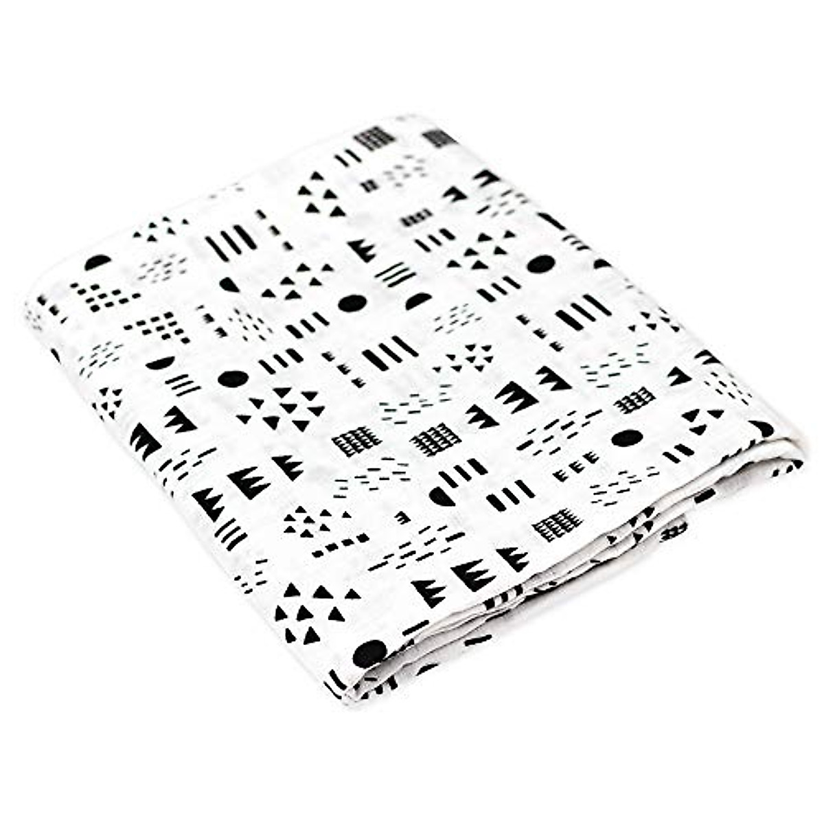 HonestBaby 3-Pack Organic Cotton Swaddle Blankets, Pattern Play, One Size