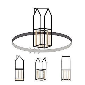 South Shore Sweedi House Shaped Toy Storage Unit, Black and Natural