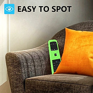 2pack Protective Case Cover for AT&T TV Now DirecTV Receiver Remote Control Voice Control C71KW,for AT&T TV Now DirecTV Remote Back Shockproof Silicone Cover Holder Skin Protector-Glowblue+Glowgreen