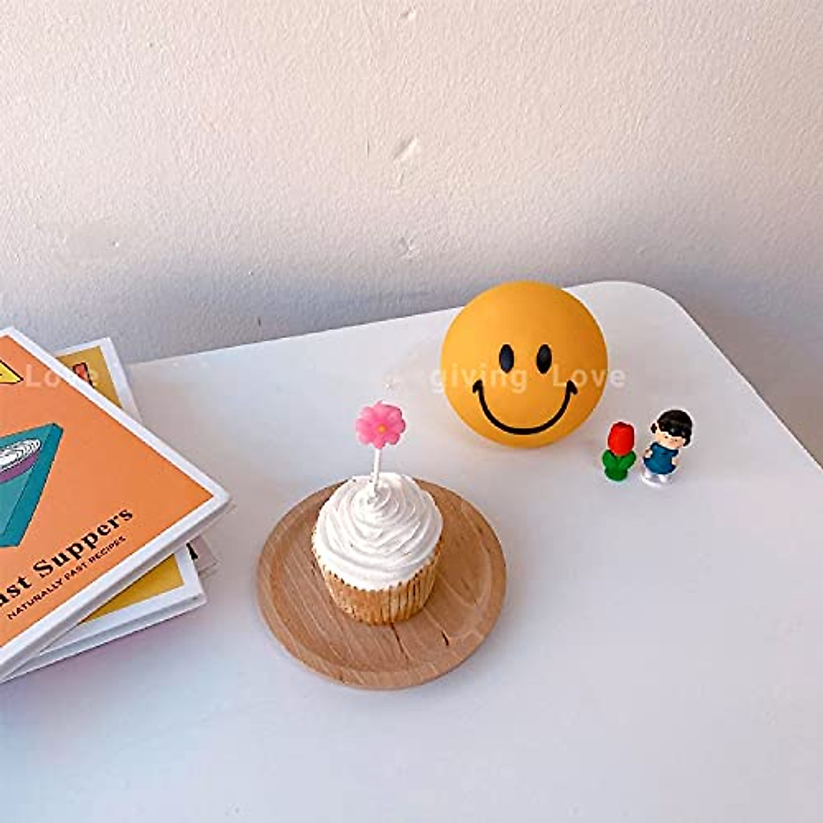 Flower Cake Candles, Flower Shaped Birthday Cake Topper Cake Decoration - 10 Pcs