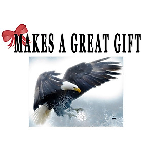 American Bald Eagle Flying Kitchen Glass Cutting Board Patriotic Decorative Gift Design