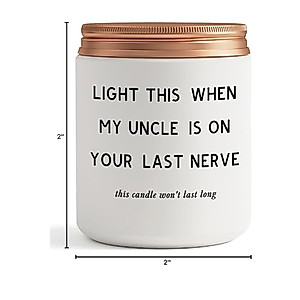 Funny Aunt Gift Ideas - Mother’s Day Gifts for Aunt, Humor Birthday Gifts for Auntie New Aunt Future Aunt Candle Present from Niece or Nephew, Best Aunt Ever Gift