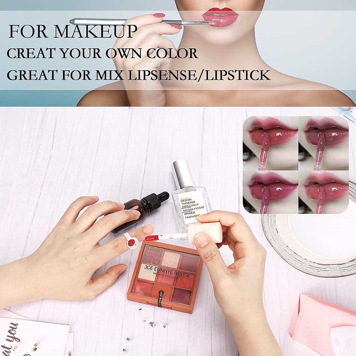 ZXMFDZ 300PCS Glue Rings for Eyelash Extensions Lash Glue Rings Lash Glue Holder Lash Extension Eyelash Extension Supplies Plastic Pigment Ring Cups