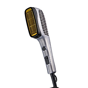 RED by KISS 1875 Ceramic Ionic Hair Styler with Detangler Pik, Professional Quick Blow Dry Comb, 4 Heat/Speed Settings, Cool Shot Button, Ideal for Curling & Straightening