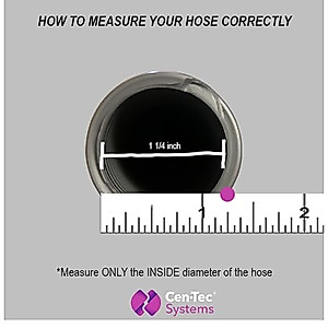 Cen-Tec Systems 95545 Antistatic Vacuum Shop Vacs with Expanded Multi-Brand Power Tool Adapter Set, 10 Ft. Hose with Protective Sleeve, Blue