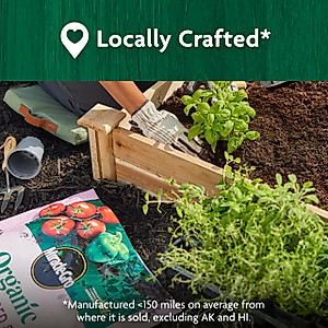 Miracle-Gro Organic Raised Bed & Garden Soil with Quick Release Natural Fertilizer, Peat Free, 1 cu. ft.