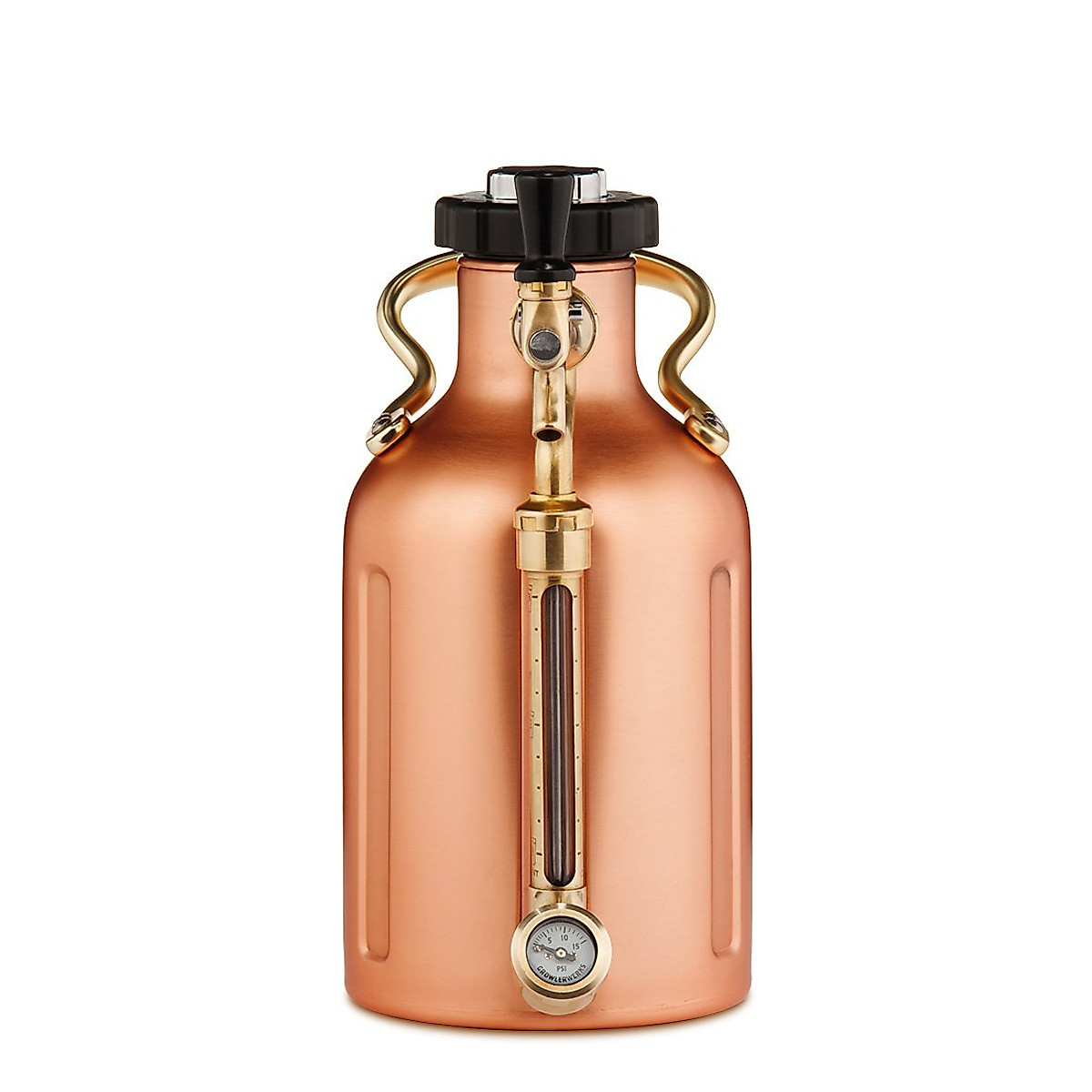 GrowlerWerks uKeg Carbonated Growler-Great Gift for Beer Lovers, 64 oz, Copper