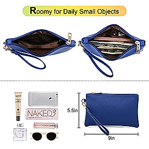 LOVEVOOK Laptop Bag for Women, Fashion Computer Tote Bag Large Capacity Handbag, Leather Shoulder Bag Purse Set, Professional Business Work Briefcase for Office Lady, 2PCs, 15.6-Inch, Dark Blue