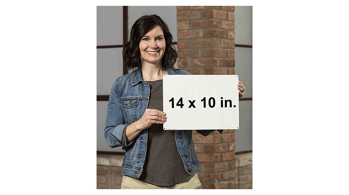 Durable ComplianceSigns Parts Dept Sign - 14x10 AL-Plus