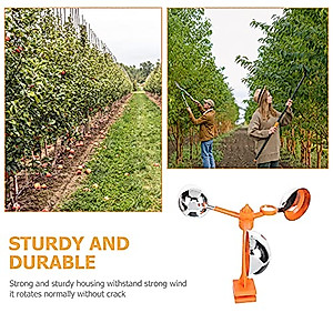 Happyyami Outdoor Spike Cat for Farm Garden Yard Rotating Reflector Natural Enemy Pest Deterrent