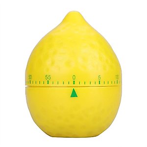 Jadeshay Kitchen Timer, Lemon Shape Mechanical Timer Manual Counters Kitchen Timers for Cooking Timing Tool