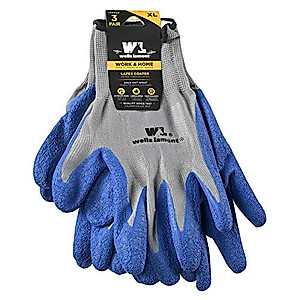 Wells Lamont mens 3 Pair Pack work gloves, Grey, X-Large Pack of US