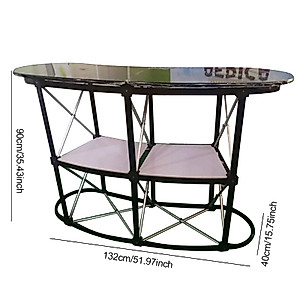 Portable Trade Show Reception Desk,Shop Mall Fitting Exhibition Counter Stand with Carrying Bags for Exhibition Promotion Retail,Portable Tradeshow Podium Table Display 51.97" X 15.75" X 35.43"