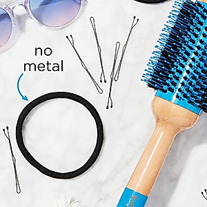 Goody Hair Women's Braided Hair Elastics Black 4mm for Medium Hair, 32 Count (Pack of 1)