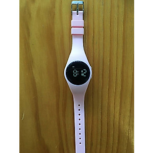 e-vibra Rechargeable Vibrating Alarm Reminder Watch - Waterproof Potty Training Watch with Countdown Timer (Pink)