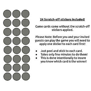 Girl - What's In My Diaper Baby Shower Scratch Off Game | African American | 24 Cards - 1 Winner | Baby Shower Games | Baby Shower Prizes | Door Prizes | Diaper Party | Dirty Diaper Game