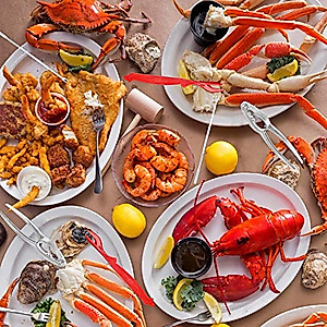 12 Piece Seafood Tools Set Nut Cracker Crab Lobster Set, includes 4 Stainless Steel Crab Cracker, 4 Crab Leg Forks Pick, 4 Opener Shellfish Lobster Leg Sheller, Perfect for kitchen, Party, Picnics