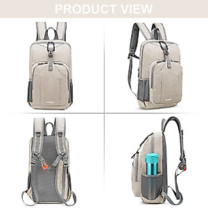 G4Free Mini 10L Hiking Daypack Small Hiking Backpack Cycling Compact Shoulder Backpack Outdoor for Men Women(Ivory)