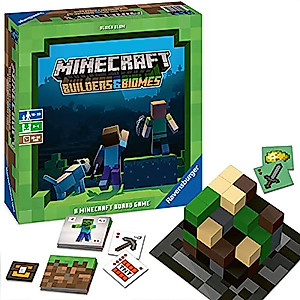 Ravensburger Minecraft: Builders & Biomes Strategy Board Game, 2-4 players, Ages 10 & Up