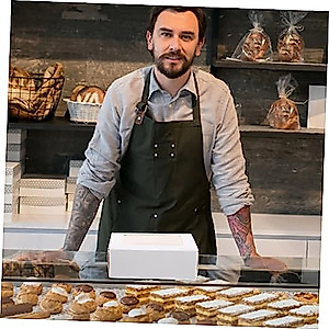 STOBOK 150 Pcs Packaging Boxes Mini Cake Box Candy Containers Mini Cake Containers Packing Containers DIY Cookie Box Bakery Box Packing Box Storage Box Carton White Travel Soap