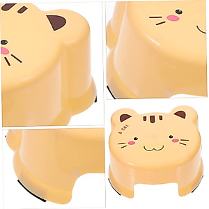 Cartoon Plastic Stool Portable Stool Chair Stool ' Step Stools Foot Stools Small Bathroom Step Sitting Stool Small Step Stool Stools for Bathroom Small Stool