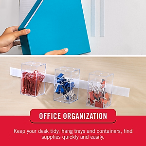 VELCRO Brand – 30 ft Sticky Back Hook and Loop Fasteners – Peel and Stick Permanent Adhesive Tape Keeps Classrooms, Home, and Offices Organized – Cut-to-Length Roll | 3/4 in Wide | Black, (91137)