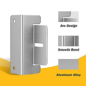 BougeRV mounting z Bracket for 100w 150w 200w 300w Solar Panel, Supporting for RV, Roof, Boat, Off-Grid, Set of 4 Units