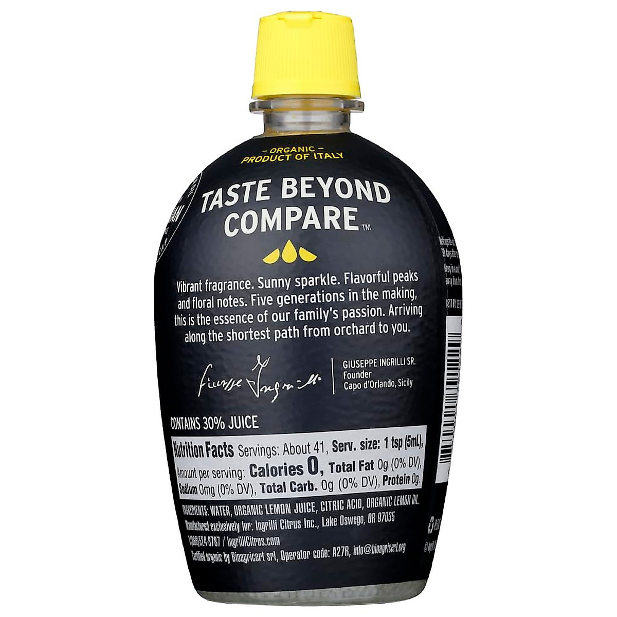 Ingrilli Organic Lemon Squeeze, 7 Fl Oz Bottle (Pack of 3)