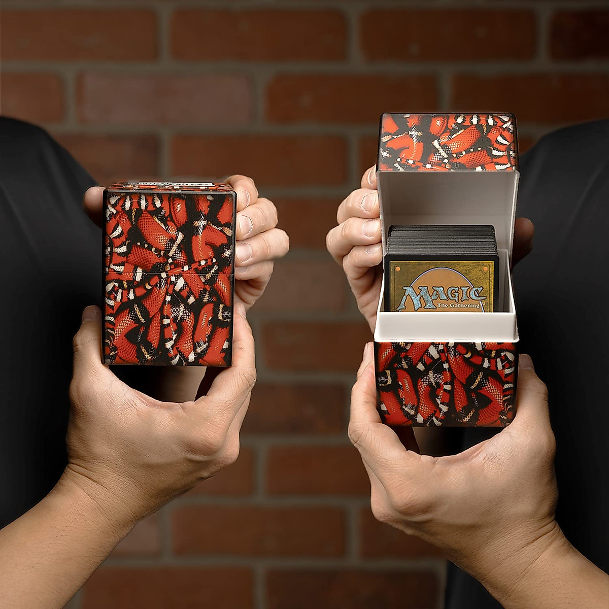 Pirate Lab Artist Series Defender Card Deck Box [200+ Cards] Impact Resistant Card Deck Box - MTG Card Game Case Storage | Snake