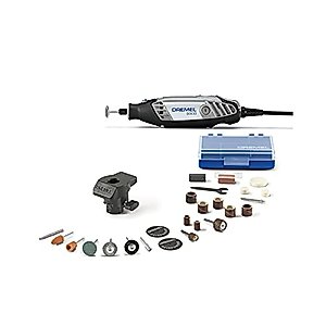 Dremel 3000-1/24 Variable Speed Rotary Tool Kit - 1 Attachment & 24 Accessories, Ideal for Variety of Crafting and DIY Projects – Cutting, Sanding, Grinding, Polishing, Drilling, Engraving