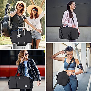 Womens travel bags, travel large capacity, sports Gym Bag, weekender carry on for women, Travel Duffel Bag with Shoes Compartment, Gym Tote Bag for Travel, Training Handbag, Yoga,Sport Bag