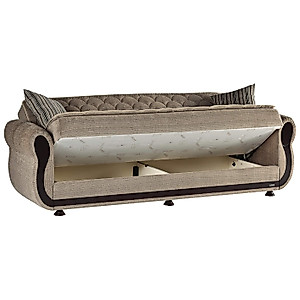 Istikbal Multifunctional Furniture Living Room Set Argos Collection (Zilkade Brown, Sofa)