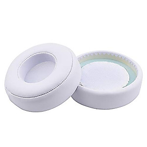 Toeasor Replacement Ear Earpads Ear Pad Ear Cushion Cover Repair Parts Compatible with Beats by Dr Dre Pro Detox Headphones(White)