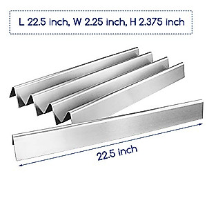 Utheer 22.5 inch 7537 Flavor Bars for Weber Spirit 300 Series E-310 E-320 S-310 S-320 with Side Controls, Spirit 700, Genesis Silver Gold Platinum B/C, Weber 900 Gas Grills, for Weber 7536 65903 7537