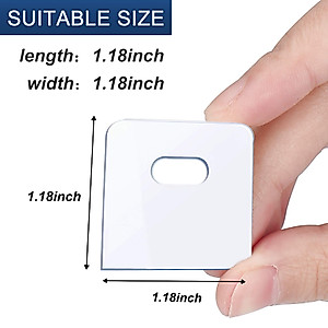 SOGEWO (16 Set/32 Pieces) Clear Vertical Blind Repair Tabs, Vertical Blinds tabs / Blind Fixers for Vertical Blinds Replacement Slats & Parts