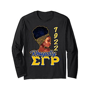 Sigma Gamma Rho Sorority HBCU Black History Girl Long Sleeve T-Shirt