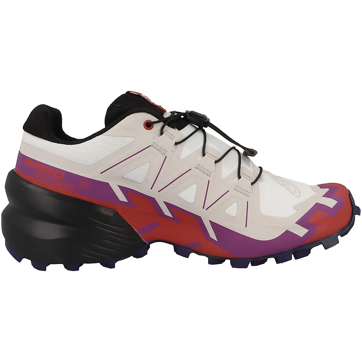 Salomon Speedcross 6 White/Sparkling Grape/Fiery Red 11 B (M)