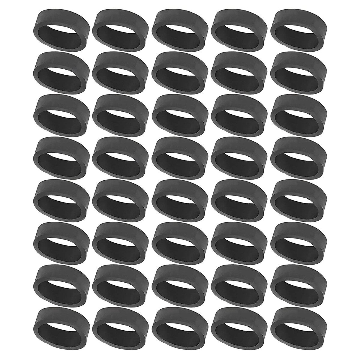 VBESTLIFE 40pcs Fishing Rod Rings,Fishing Rod Ring Silicone Winding Check Decorating Ring Trim Adapter for Fishing Rod Building/Repairing/Maintaining(20MM) Fishing Tools and
