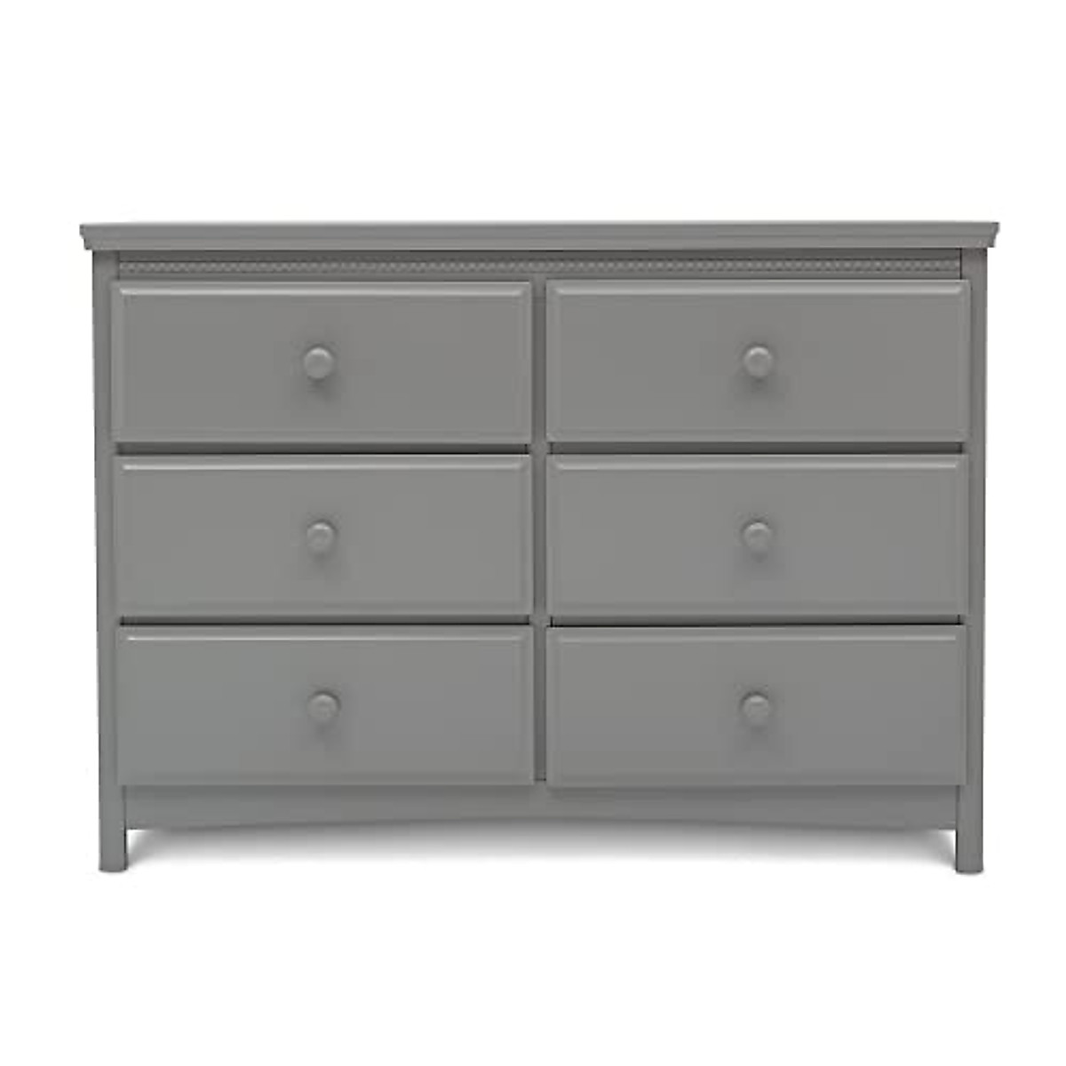 Delta Children Emerson 6 Drawer Dresser, Greenguard Gold Certified, Grey