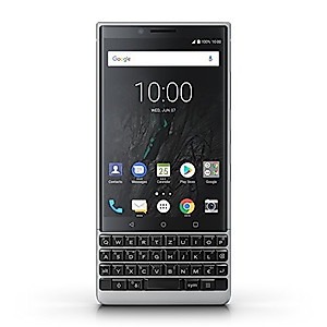 BlackBerry KEY2 64GB (Single-SIM, BBF100-1, QWERTZ Keypad) (GSM Only, No CDMA) Factory Unlocked 4G/LTE Smartphone (Silver) - International Version